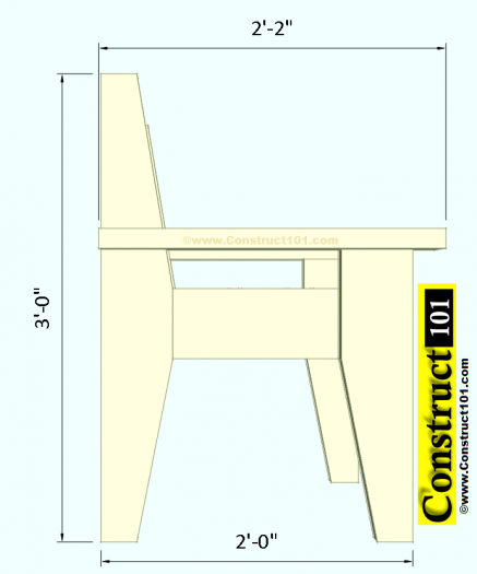 Outdoor Chair Plans - Easy-to-Build (free PDF) - Construct101