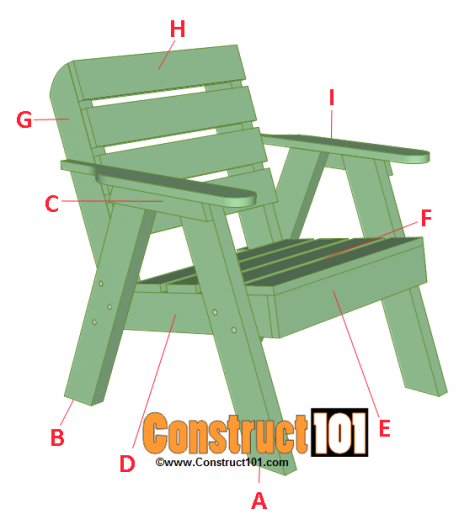 Lawn Chair Plans - Construct101
