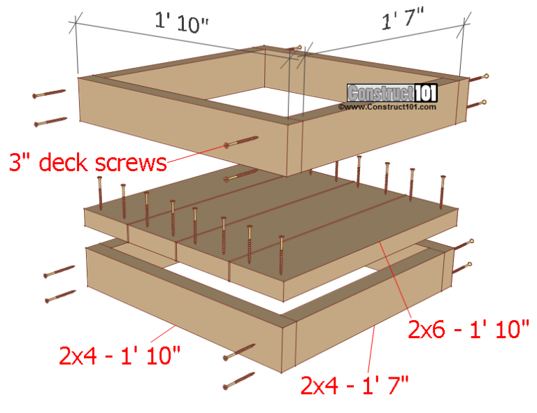 Planter Box Plans - Free PDF - Construct101