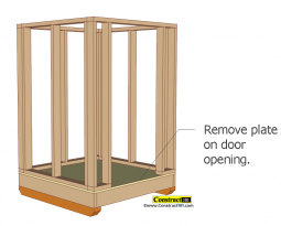 Small Garden Shed Plans 4'x4' Gable Shed - Construct101