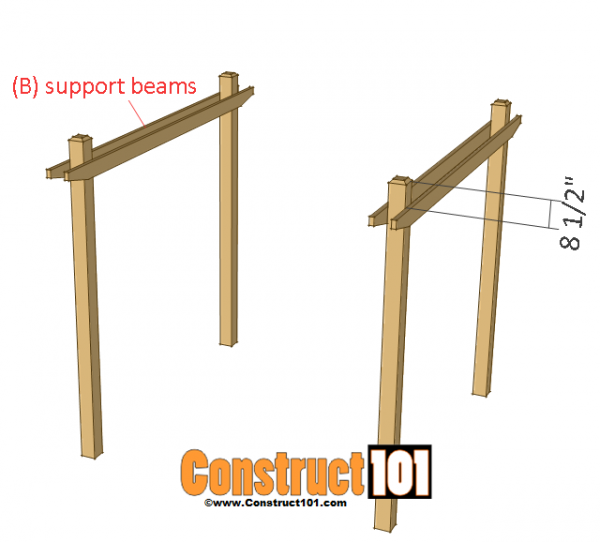 Simple DIY Pergola Plans | Free PDF Download - Construct101