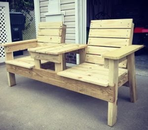 Double Chair Bench Plans - Step-By-Step Plans - Construct101