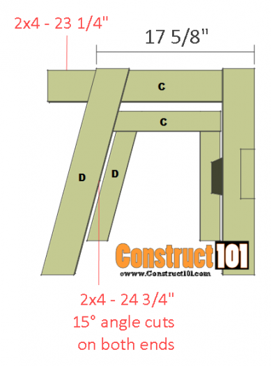 Double Chair Bench Plans - Step-By-Step Plans - Construct101