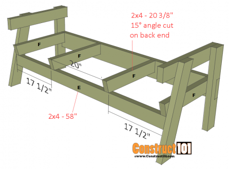 Double Chair Bench Plans - Step-By-Step Plans - Construct101
