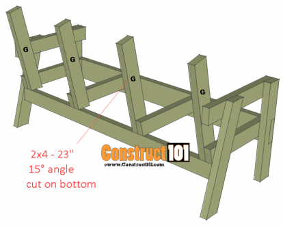 Double Chair Bench Plans - Step-By-Step Plans - Construct101