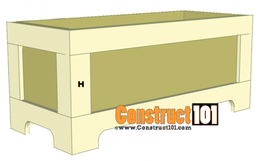Storage Bench Plans - Free PDF Download - Construct101