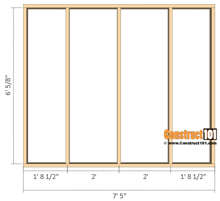 Garden Shed Plans - 8x8 - Step-By-Step - Construct101