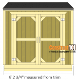 Lean To Shed Plans - 4x8 - Step-By-Step Plans - Construct101