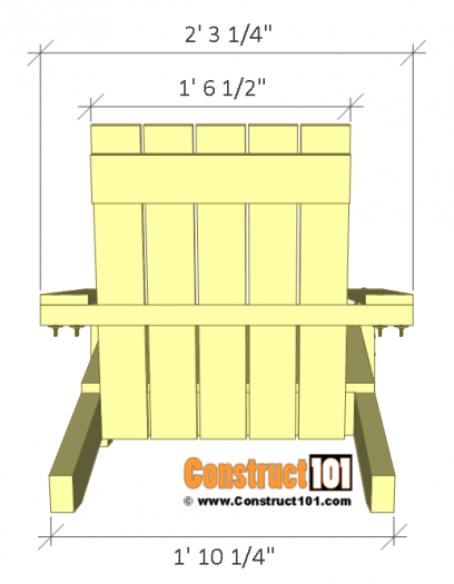 Simple Adirondack Chair Plans - DIY Step-By-Step Project - Construct101