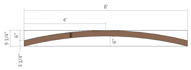 Arched Garden Bridge Plans - Landscape Bridge - Construct101