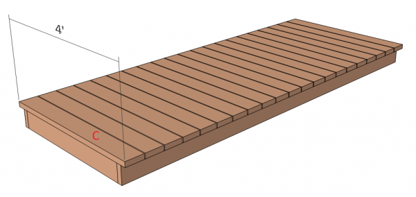 Flat Garden Bridge Plans - DIY Landscape Bridge - Construct101