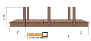 Flat Garden Bridge Plans - DIY Landscape Bridge - Construct101