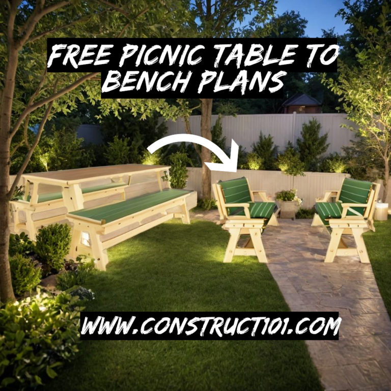 Folding Picnic Table Plans - Easy To Build Projects - Construct101