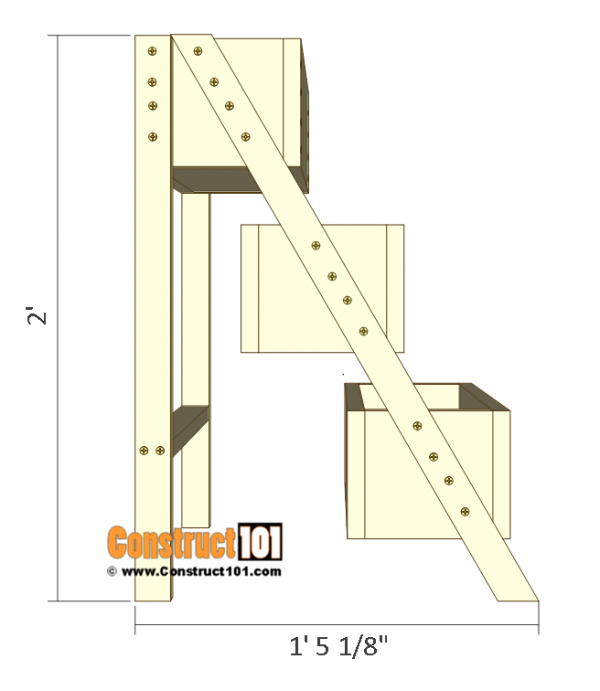3 Tier Planter Plans Free PDF Download - Construct101