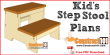 Step Stool Plans Archives - Construct101