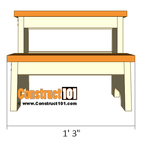 Kids Step Stool Plans Free PDF Download - Construct101