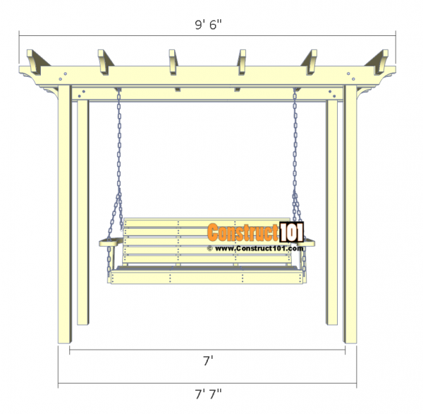 Arbor Swing Plans - Free PDF Download - Construct101