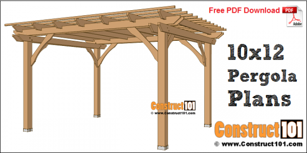 Simple DIY Pergola Plans | Free PDF Download - Construct101