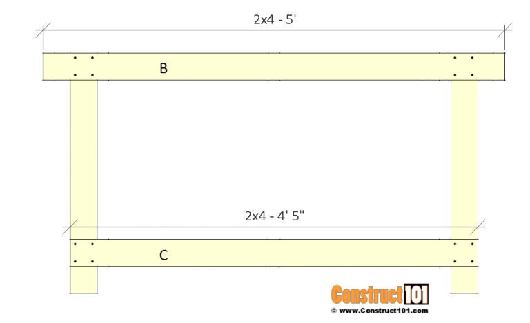 Simple Workbench Plans - Construct101