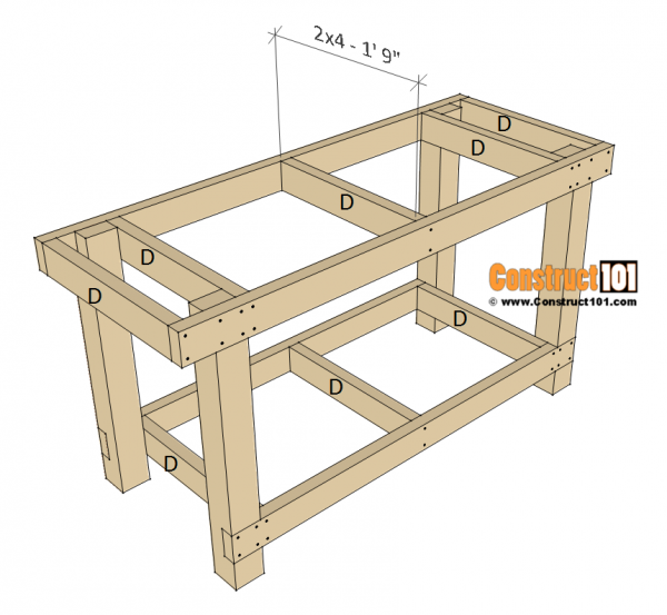 Simple Workbench Plans - Construct101