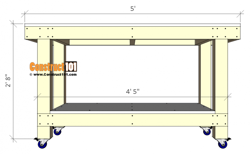 Simple Workbench Plans - Construct101
