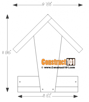 Cedar Bird Feeder Plans - Construct101