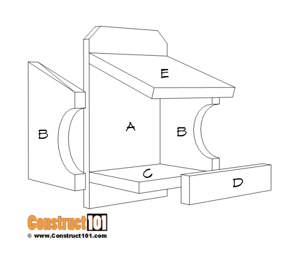 Robin Nesting Shelter Plans - Construct101