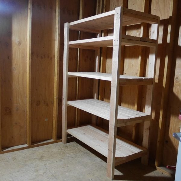 DIY 2x4 Storage Shelves - Free Plans - Construct101