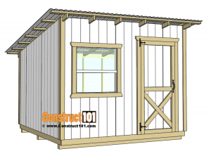 10x10 Lean To Shed Plans - Construct101