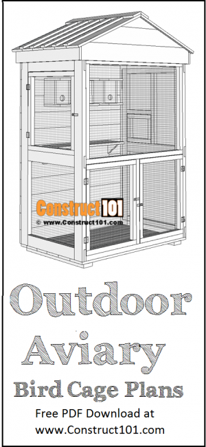 Outdoor Aviary Bird Cage Plans | PDF Download - Construct101
