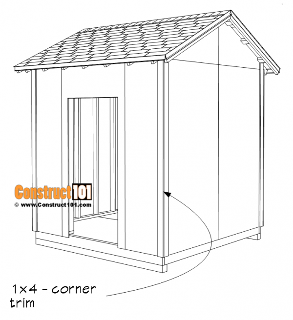 DIY 8x8 Gable Shed | Building Plans - Construct101