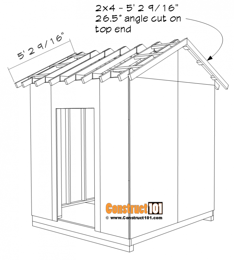 DIY 8x8 Gable Shed | Building Plans - Construct101