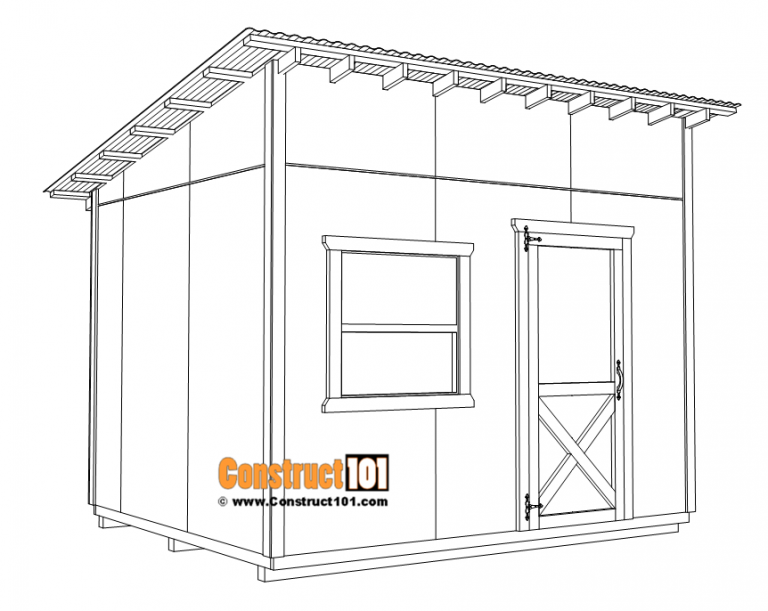 Large 10x12 Lean To Shed Plans |Free DIY Projects - Construct101
