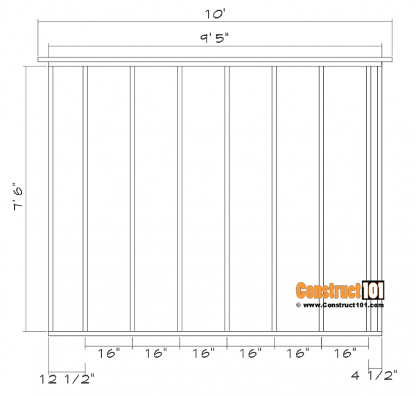 Large 10x12 Lean To Shed Plans |Free DIY Projects - Construct101