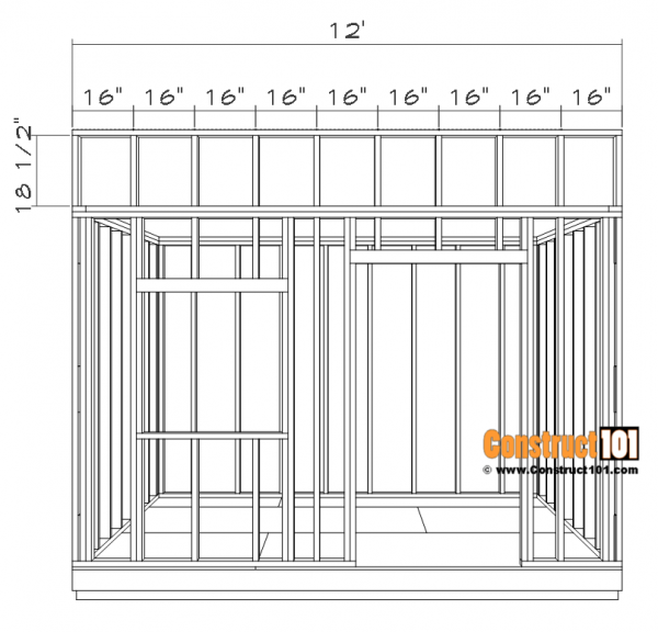 Large 10x12 Lean To Shed Plans |Free DIY Projects - Construct101
