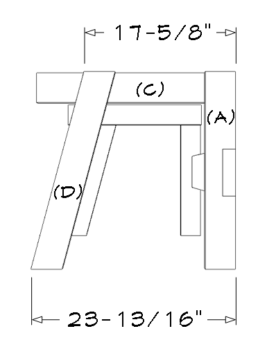 DIY Double Chair Bench With Table - Construct101
