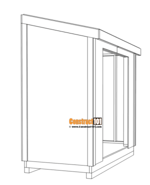 DIY 4x8 Lean To Shed - Construct101