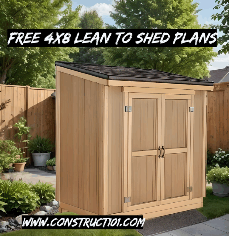 4x8 Lean To Shed