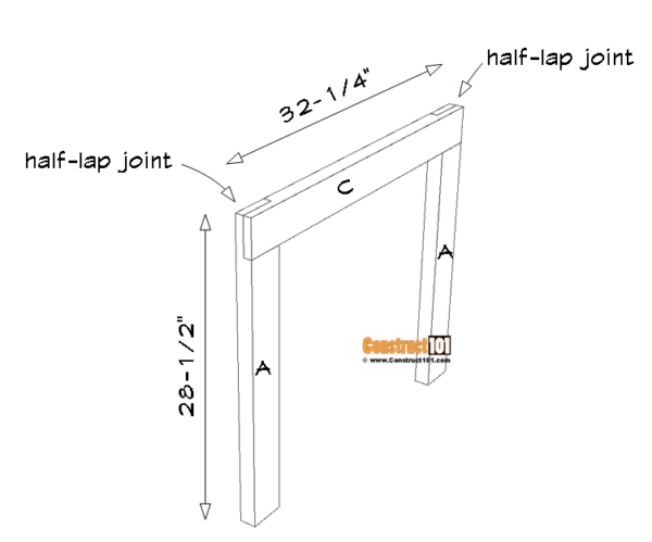 Square Patio Table Plans (2x4 Project) - Construct101